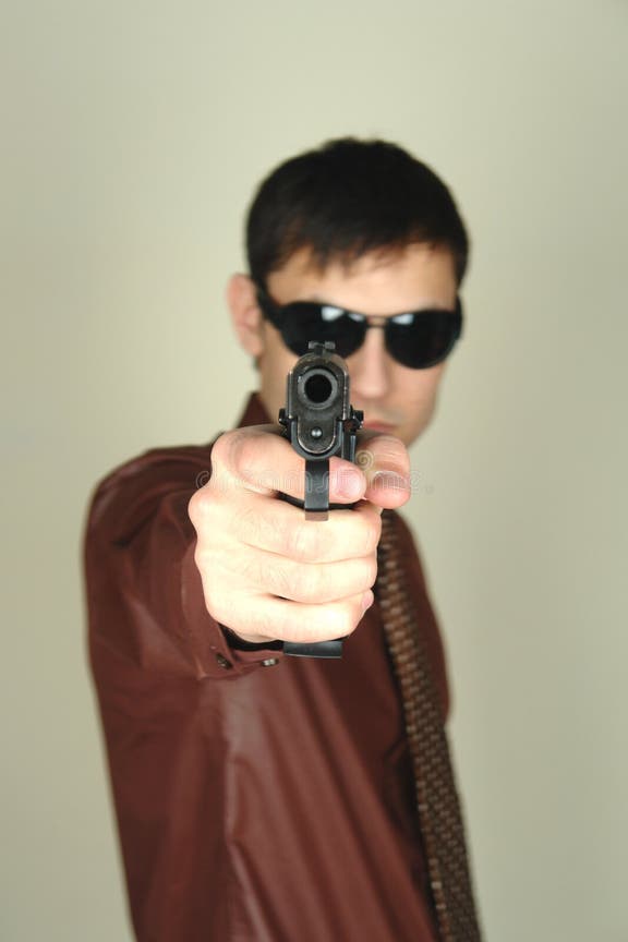 Secret agent stock image. Image of shades, fashion, handgun - 13851459