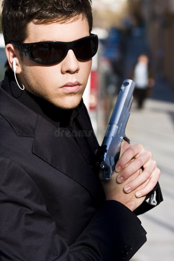 Secret agent stock image. Image of agent, ready, action - 4372329