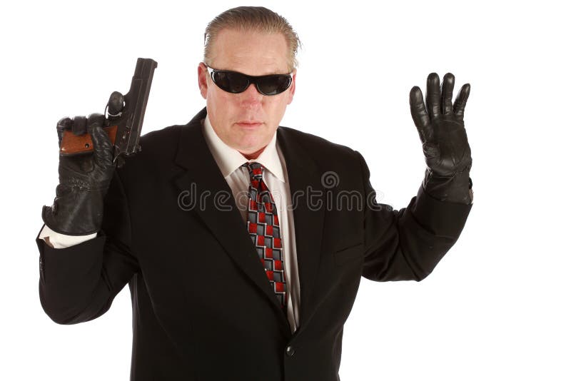 CIA agent. stock photo. Image of officer, deadly, bullet - 5139452