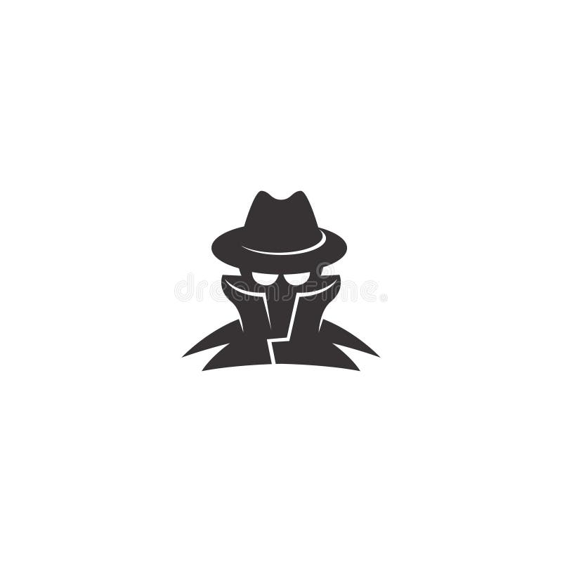 Secret Agent Icon Logo Design Stock Illustration - Illustration of ...