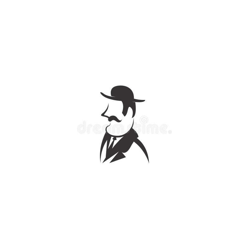 Secret Agent Icon Logo Design Stock Illustration - Illustration of ...