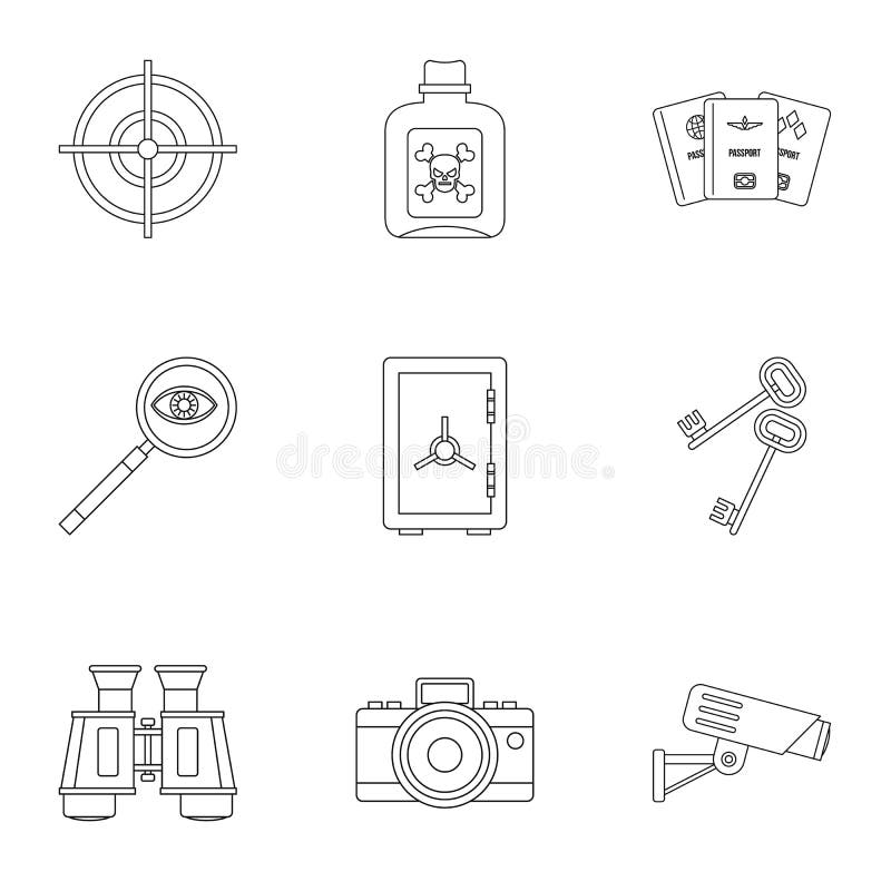 Outline Secret Agent Stock Illustrations – 1,457 Outline Secret Agent ...