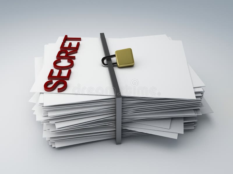 Confidential archive stock illustration. Illustration of internet ...
