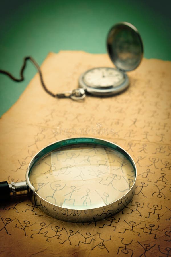 Secret code dancing men stock image. Image of lens, closeup - 132490579