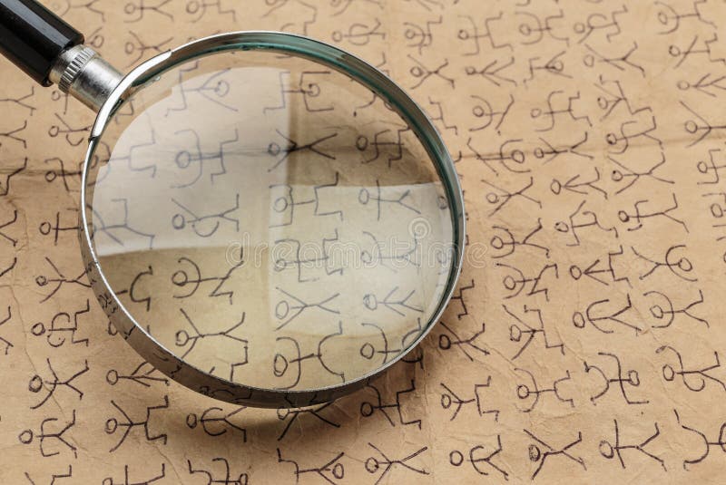 Secret code dancing men stock photo. Image of conundrum - 142756964