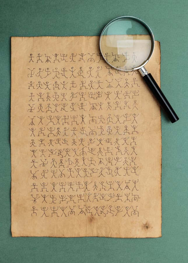 Secret code dancing men stock photo. Image of epistle - 156509508