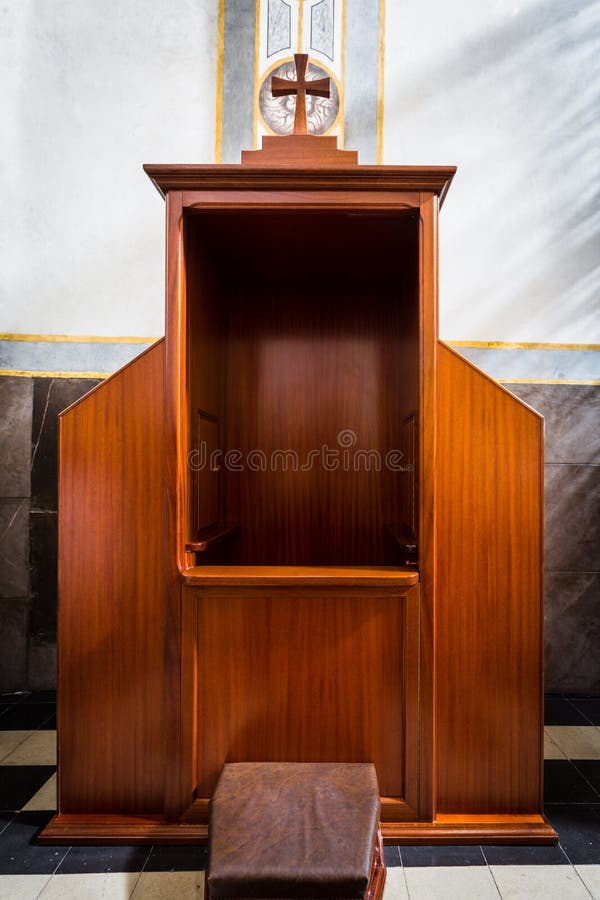 Secret of a Confession. Catholicism. Stock Photo - Image of ...