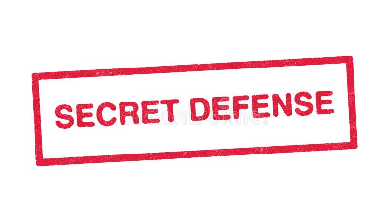 Secret Defense Red Ink Stamp Stock Vector - Illustration of symbol ...