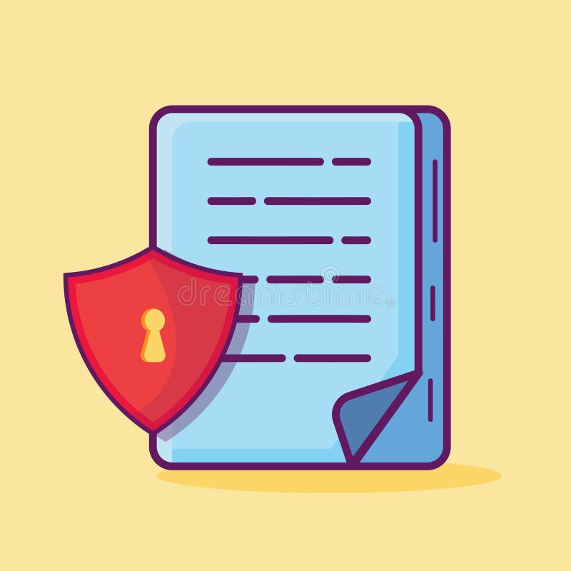 Secret Document Concept Symbol Vector Illustration in Flat Style Stock ...