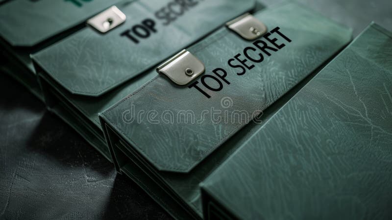 The Secret Document Files.AI Generated Image Stock Image - Image of ...