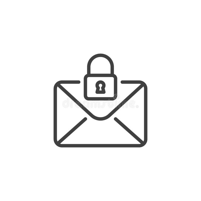 Secret Envelope Line Stock Illustrations – 288 Secret Envelope Line ...