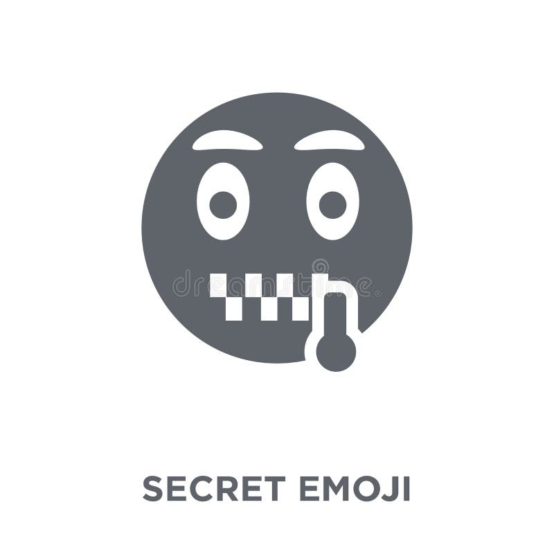 Secret Emoji Icon From Emoji Collection. Stock Vector - Illustration of ...