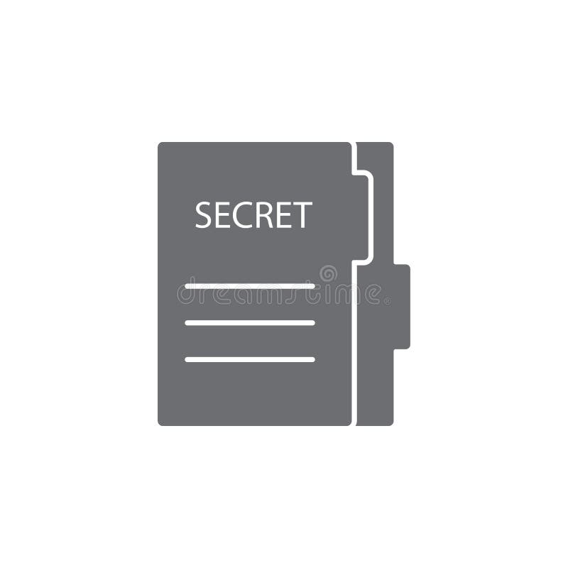 Secret Files Icon. Simple Element Illustration. Secret Files Symbol ...