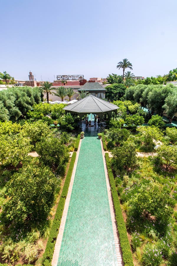 Secret Garden (Le Jardin Secret ) at Marrakech Stock Photo - Image of ...