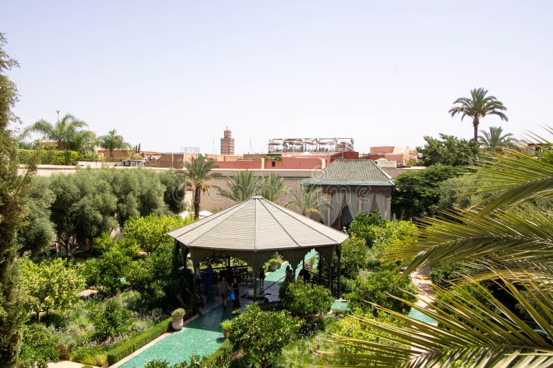 Secret Garden (Le Jardin Secret ) at Marrakech Stock Image - Image of ...