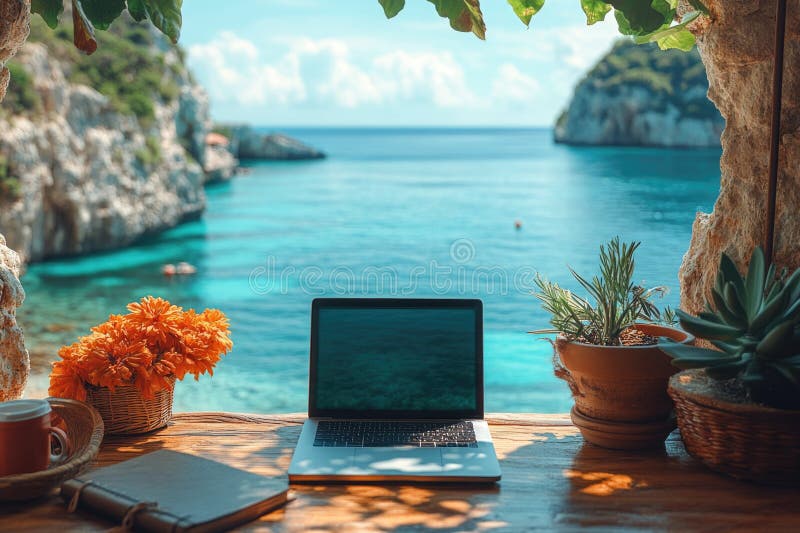 Secret Getaways: Quiet Vacationing and Taking Time Off Work Wi Stock ...