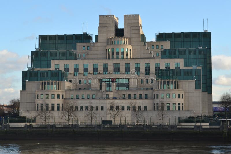 Secret Intelligence Service Building London Stock Photo - Image of ...