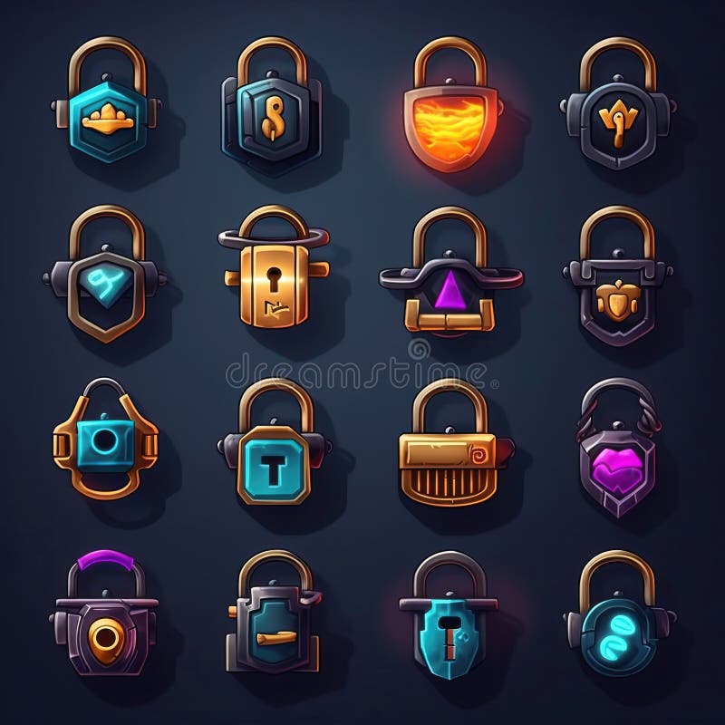 Secret Lock Key Game Ai Generated Stock Illustration - Illustration of ...