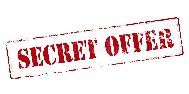 Secret offer stock vector. Illustration of text, vector - 82296008