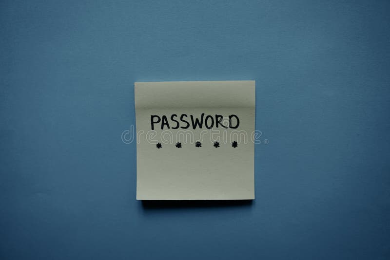 Secret Password Written on Paper Note on Keyboard with Wooden Desk on ...