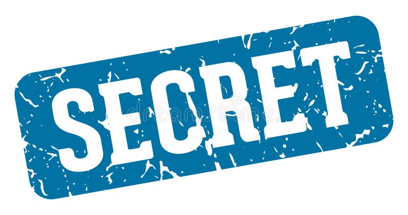 Secret Rectangular Sign. Secret Stamp Stock Vector - Illustration of ...