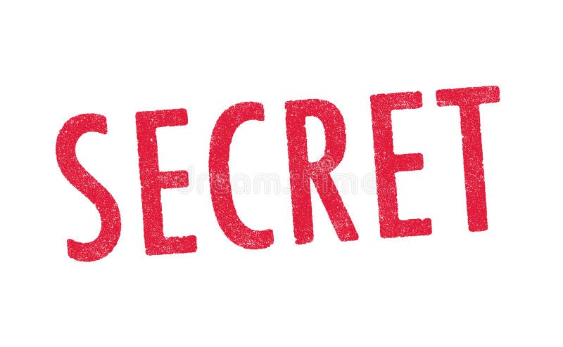 Secret red ink stamp stock vector. Illustration of stamp - 339819309