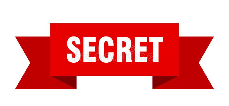 Top secret ribbon. stock vector. Illustration of ribbon - 153373417