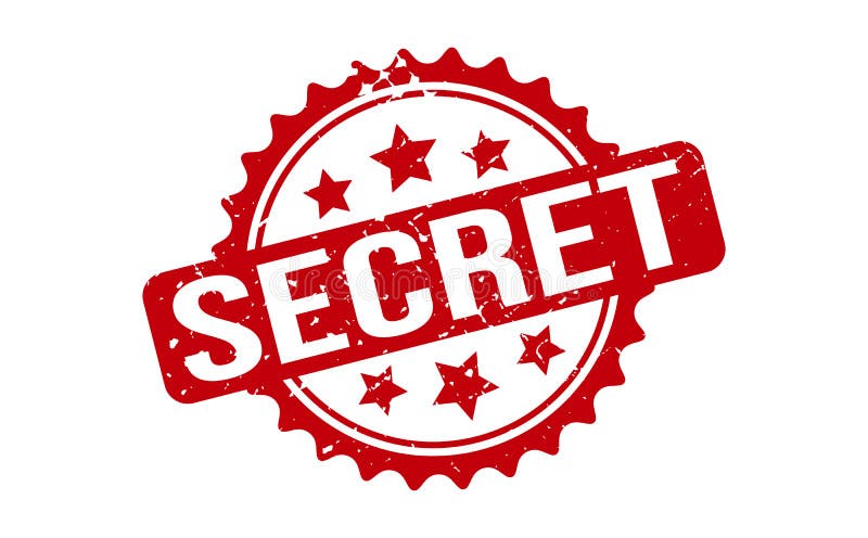 Secret Rubber Stamp. Red Secret Rubber Grunge Stamp Seal Vector ...