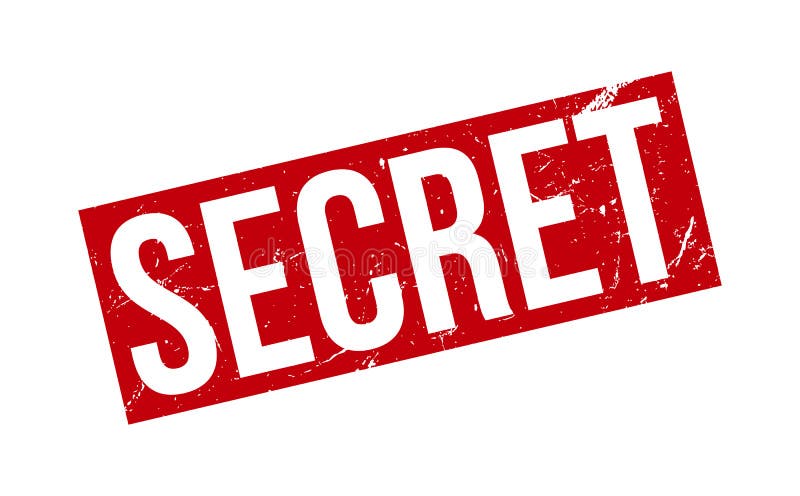 Secret Rubber Stamp. Red Secret Rubber Grunge Stamp Seal Vector ...