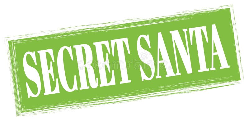 SECRET SANTA Black Grungy Rectangle Stamp Stock Illustration ...