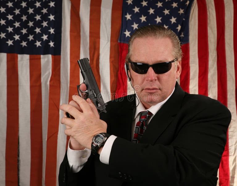 Secret service agent stock photo. Image of black, undercover - 4593338