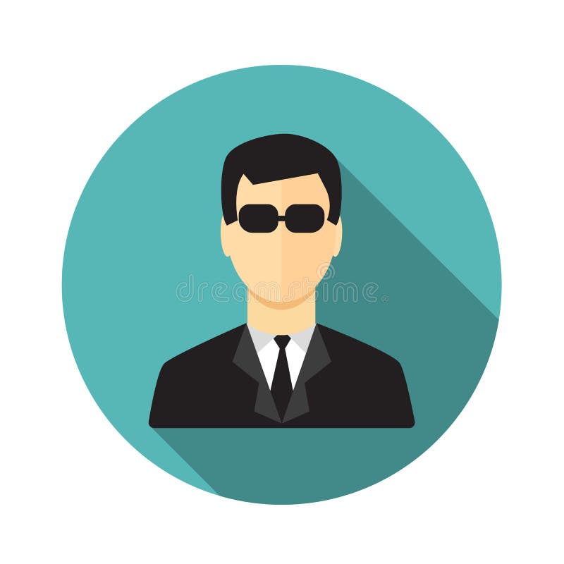 Secret Service Agent. Vector Illustration Stock Vector - Illustration ...