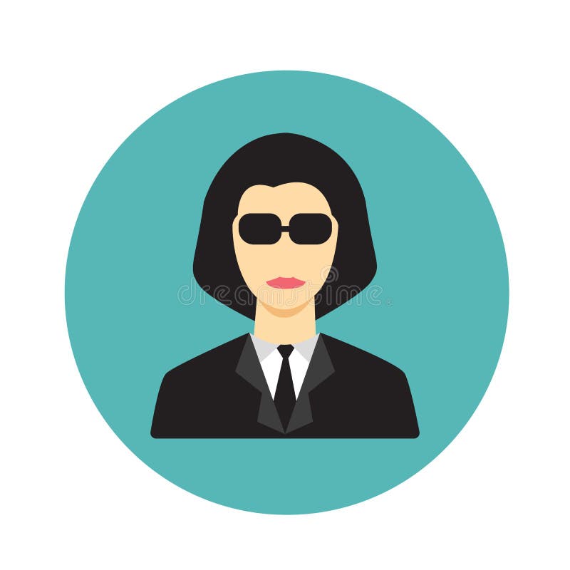 Secret Service Agent. Vector Illustration Stock Vector - Illustration ...