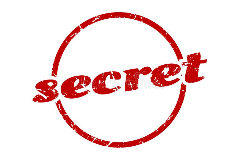 Secret Sign. Secret Round Vintage Stamp Stock Vector - Illustration of ...