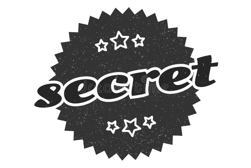 Secret Sign. Secret Vintage Retro Label Stock Vector - Illustration of ...