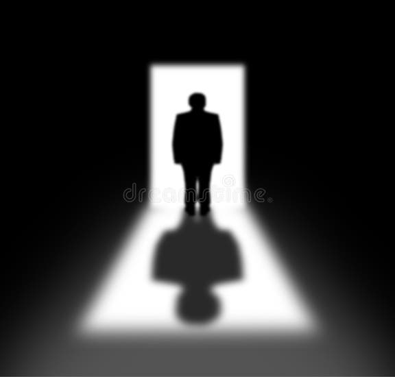Secret silhouette stock illustration. Illustration of open - 5072974