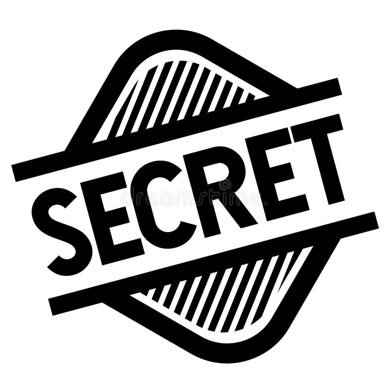 Secret stamp on white stock vector. Illustration of seal - 124301226