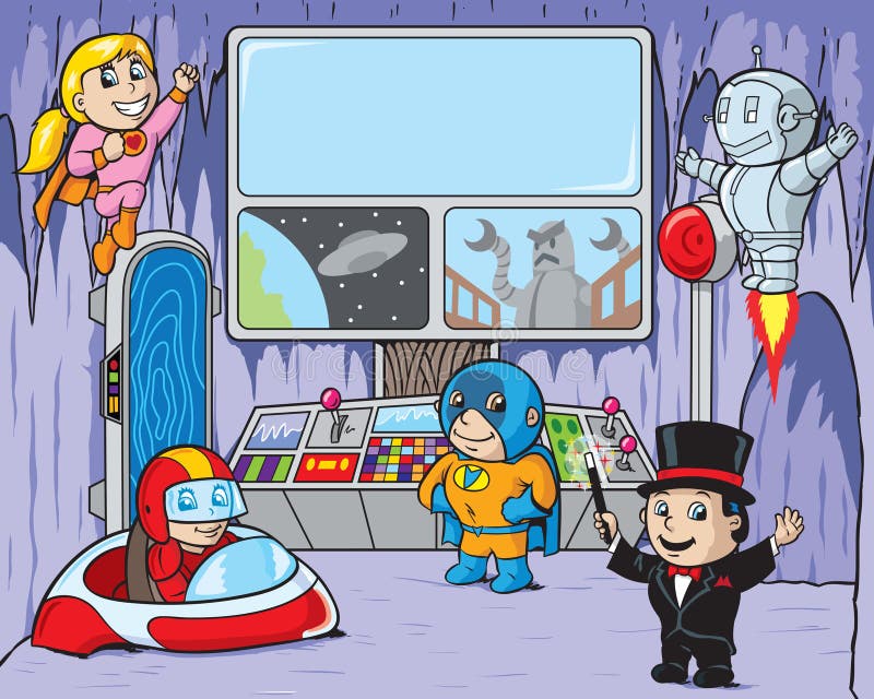 Secret super headquarters stock vector. Illustration of cave - 39337206