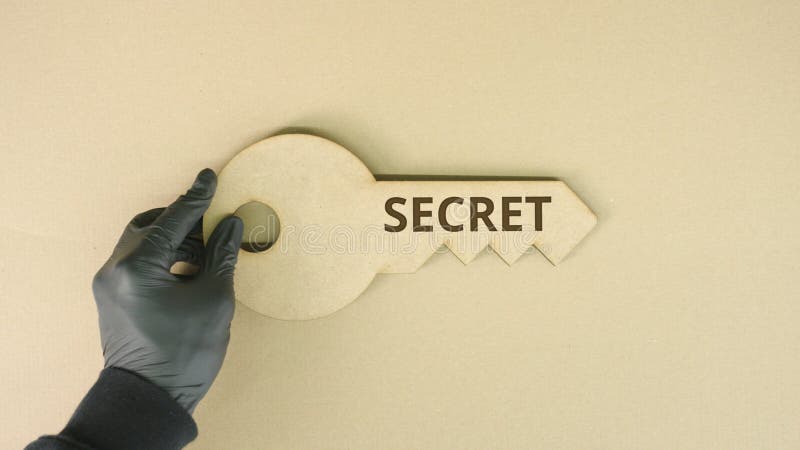 SECRET Text on the Key Icon Stock Image - Image of secret, icon: 199516473