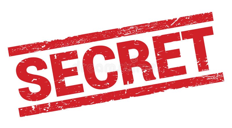 SECRET Text on Red Rectangle Stamp Sign Stock Illustration ...