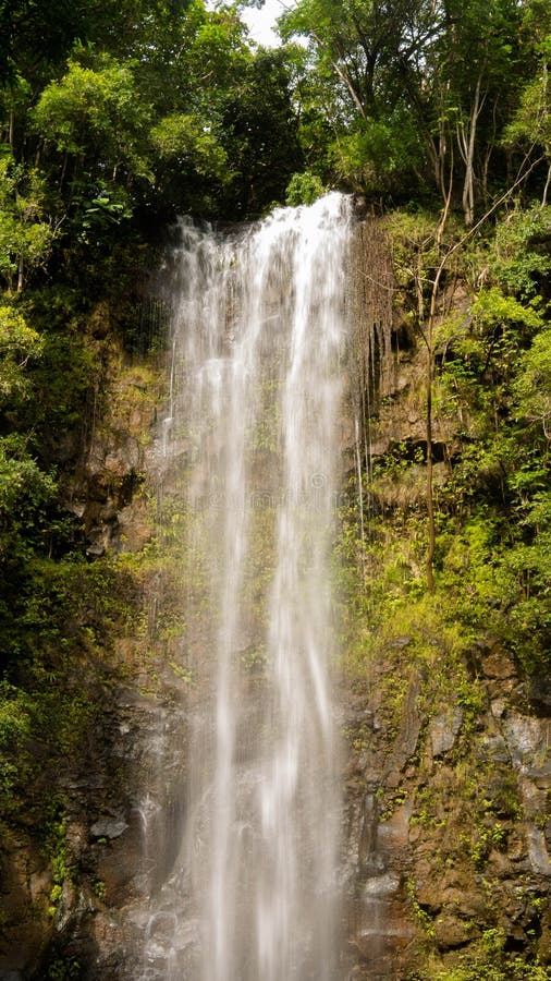 Secret Waterfall in Lumsdale Valley Stock Image - Image of rocks ...