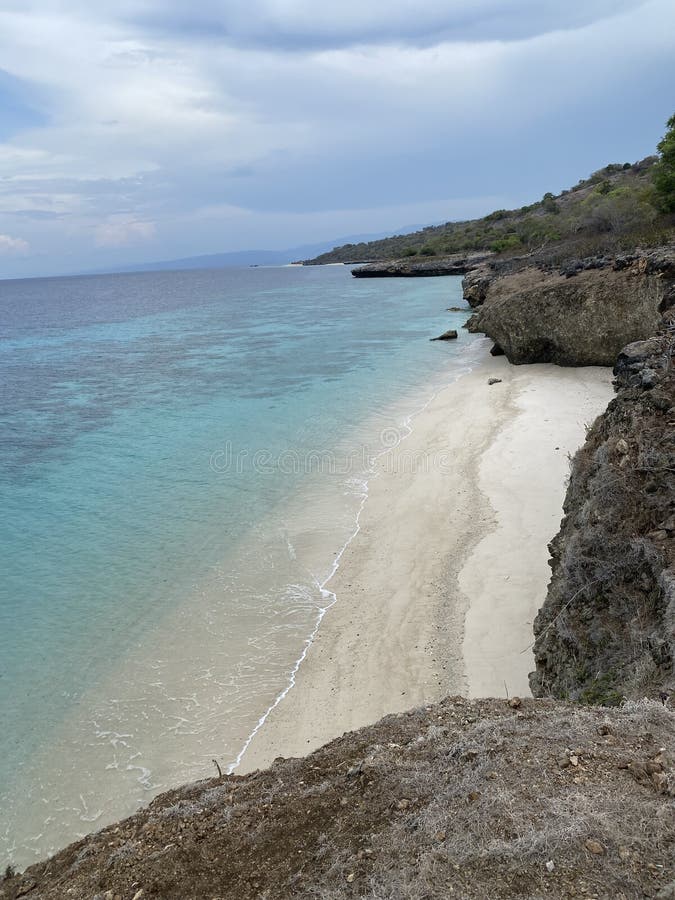 Secret White Beach at Watabo Baucau Stock Image - Image of beach, white ...