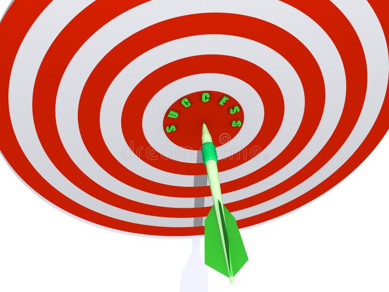 Secret of an Winner stock illustration. Illustration of bullseye - 3416159