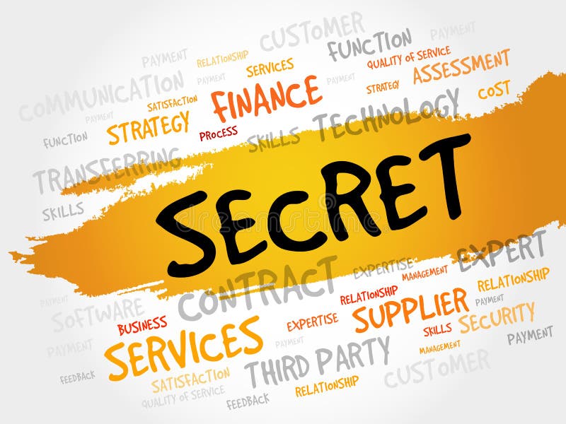 Secret word cloud stock illustration. Illustration of freedom - 201340986