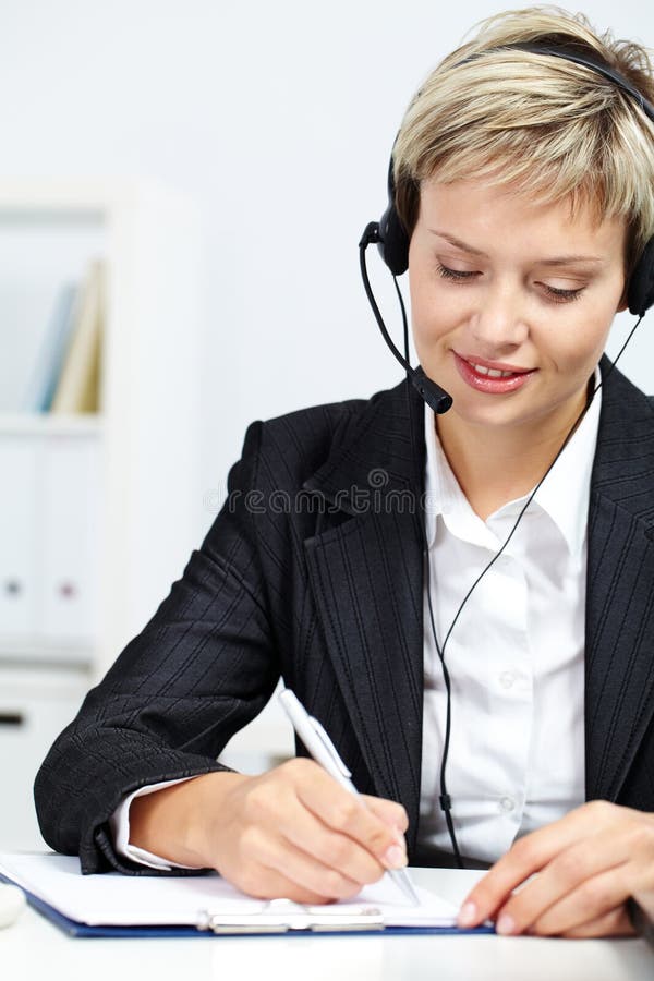 Secretaresse stock afbeelding. Image of plaats, werkgelegenheid - 6473177