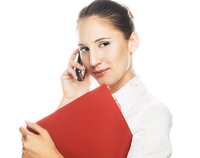 Secretary stock photo. Image of contact, blue, call, personal - 10695262
