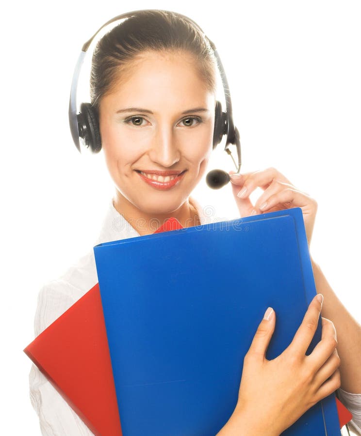 Secretary stock image. Image of customer, help, operator - 10695281