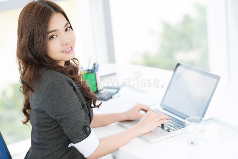 Secretary stock image. Image of elegant, charming, employee - 28375771