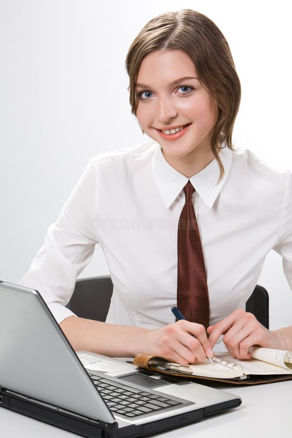 Secretary stock image. Image of person, employment, holds - 6473177