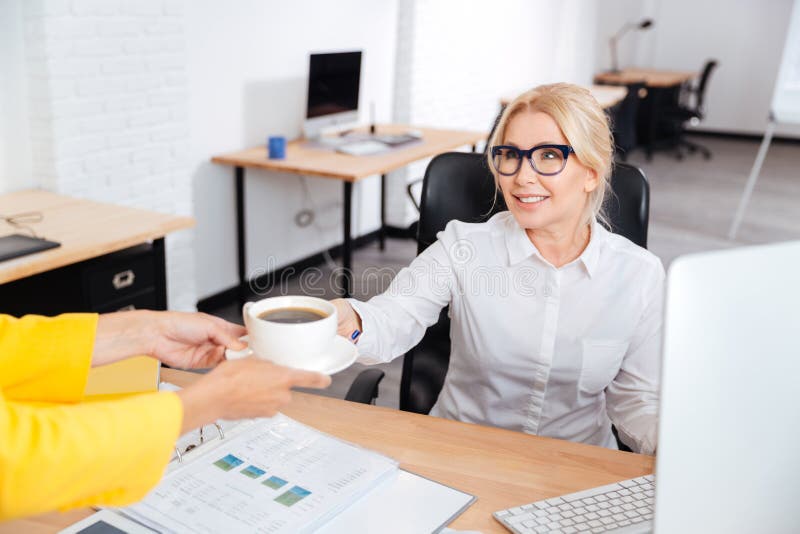 Secretary Serving Coffee Stock Photos - Free & Royalty-Free Stock ...